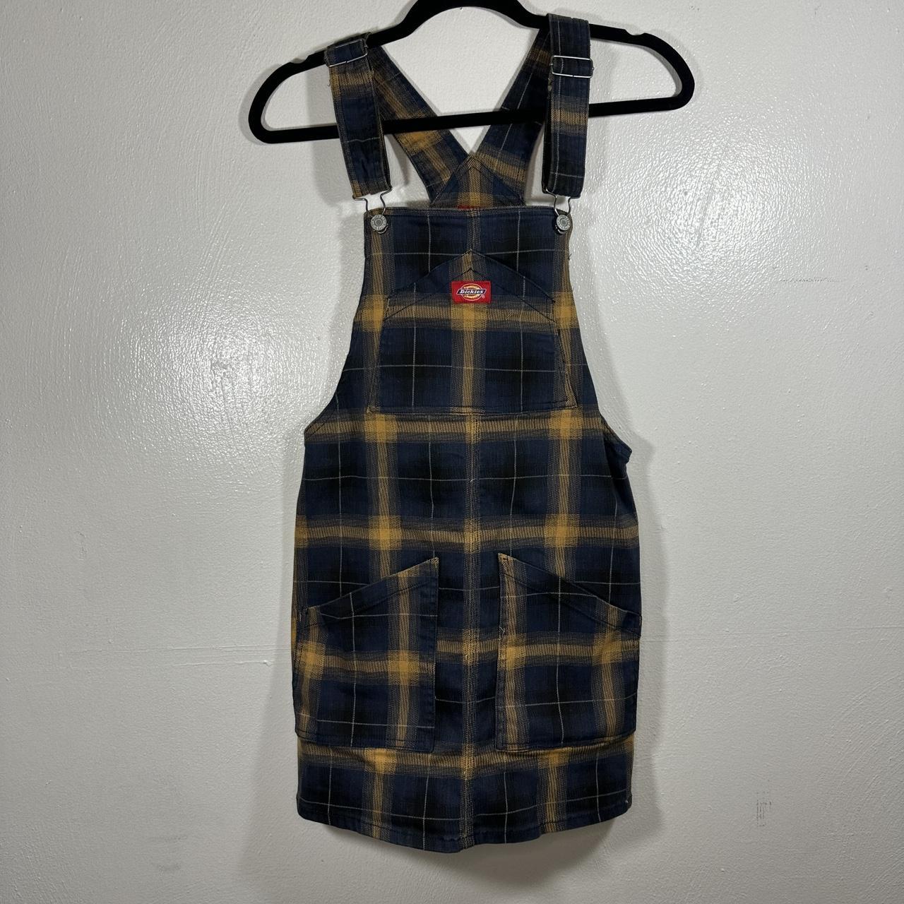 Super cute skater punk plaid denim dickies overall... - Depop