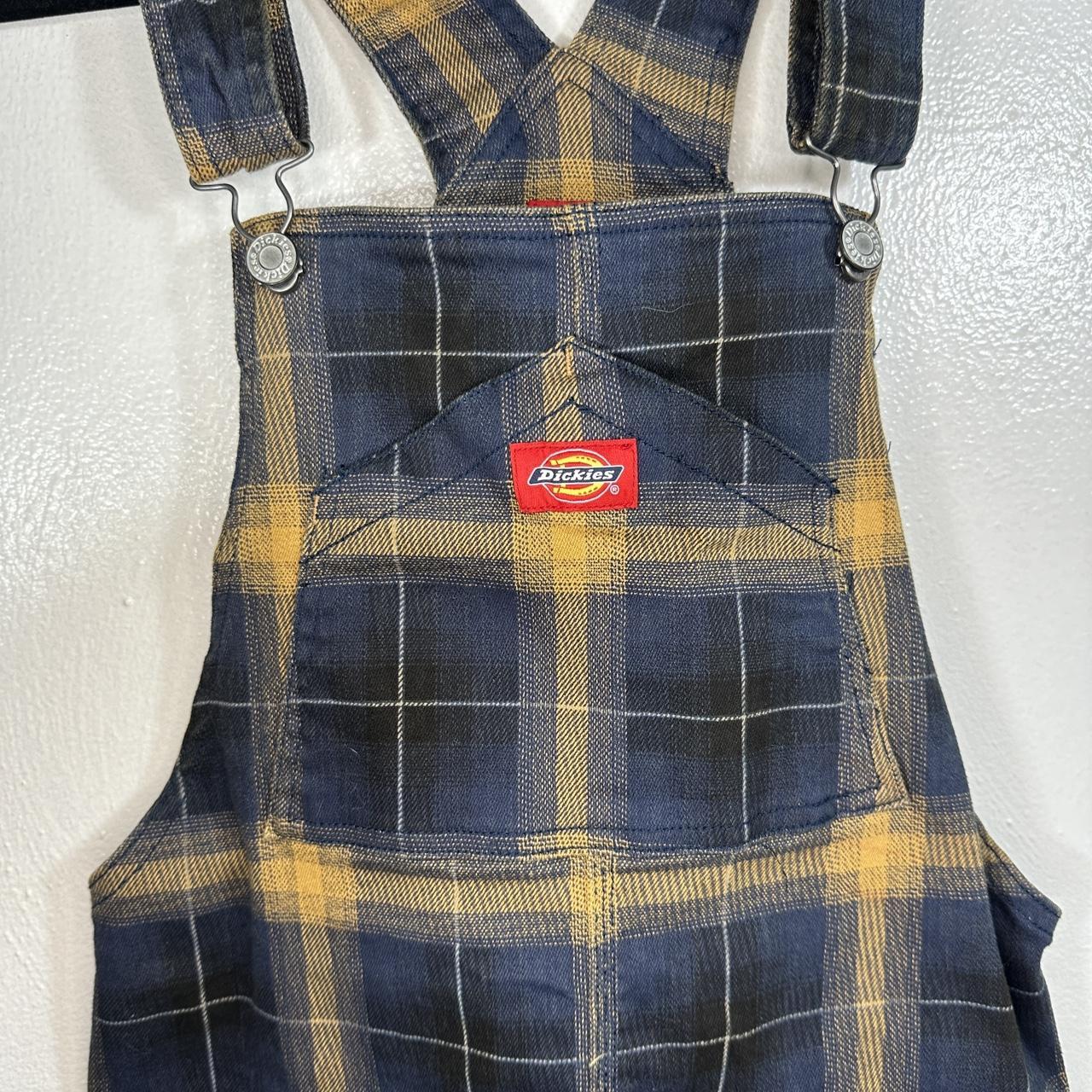 Super cute skater punk plaid denim dickies overall... - Depop