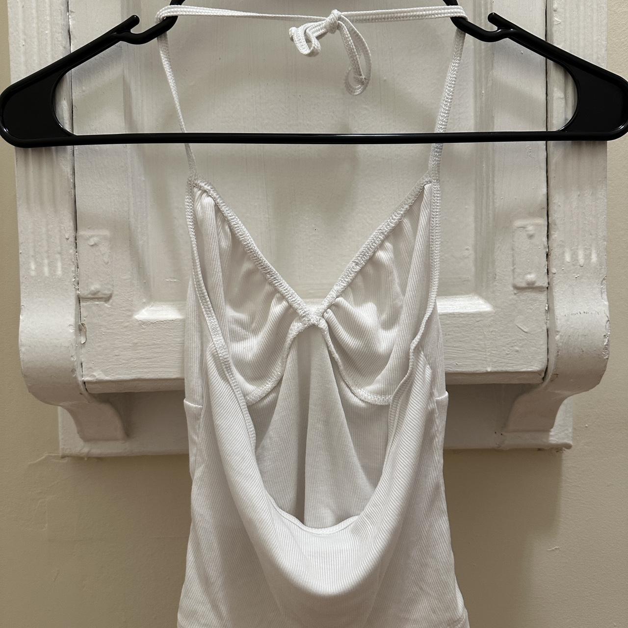 white aritzia / sun•deh halter top ☀️ size 2xs.... - Depop