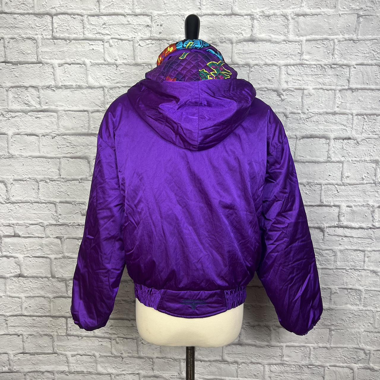 Obermeyer Vintage 80’s Ski Jacket Stardust Purple... - Depop