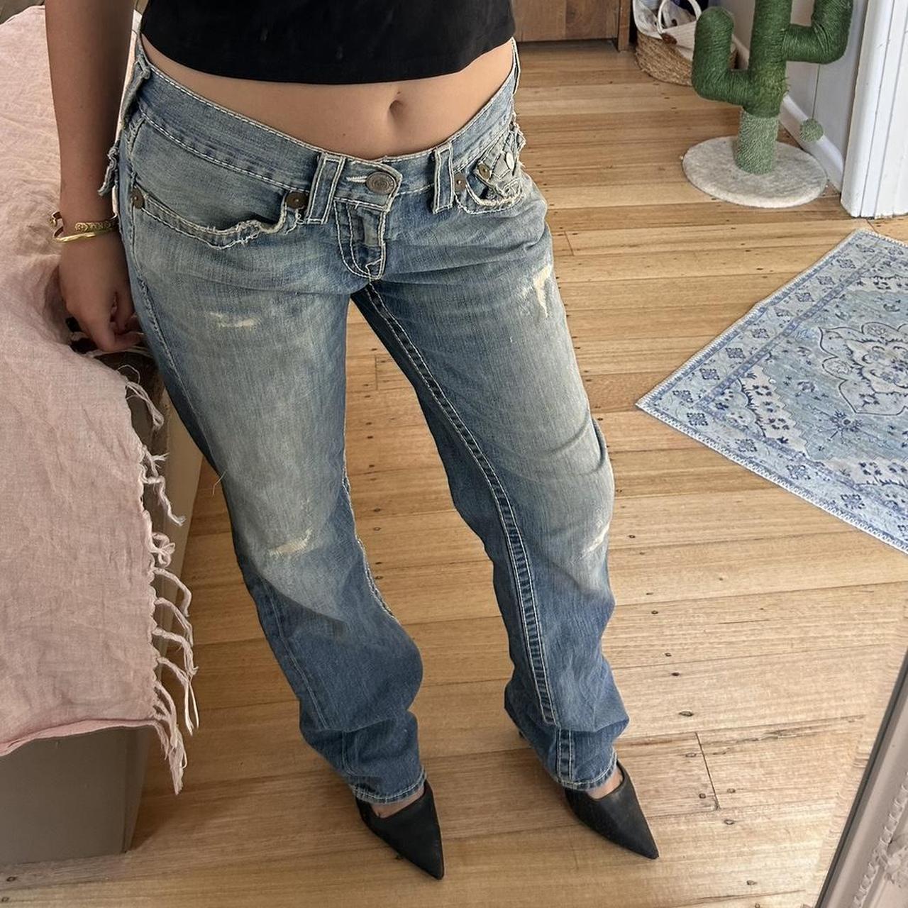 Really cool men’s straight leg true religion jeans.... | Depop