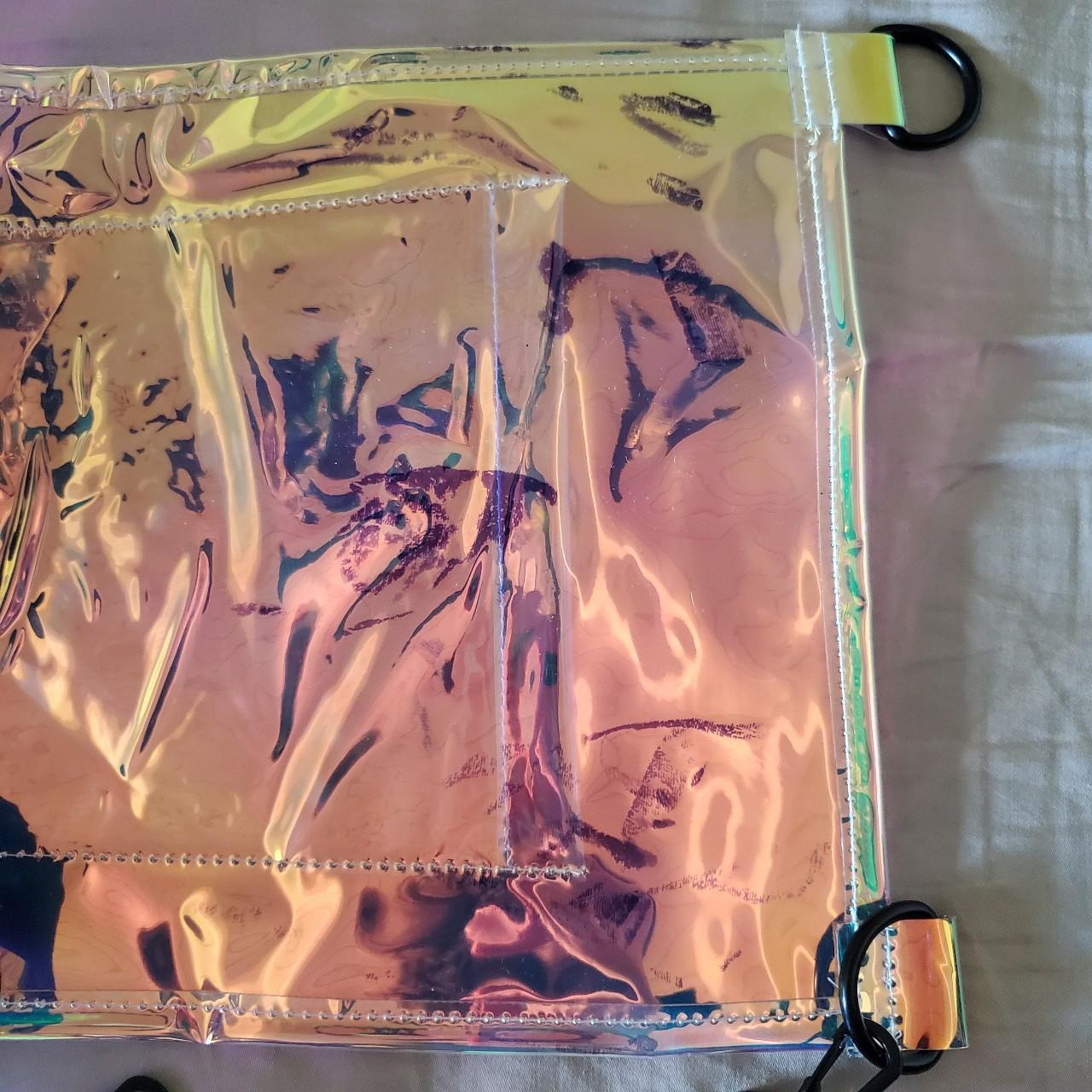 DOLLS KILL CLUB EXX HOLOGRAPHIC OVERALL... - Depop