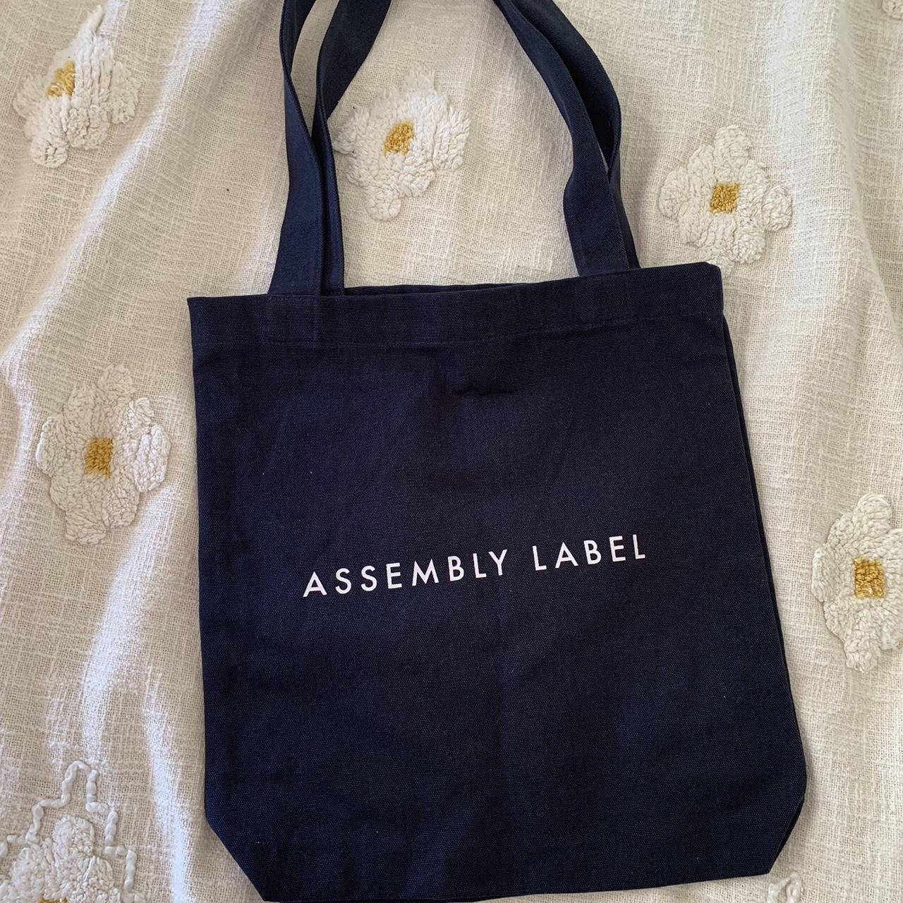 Assembly label black tote bag, selling due to... - Depop