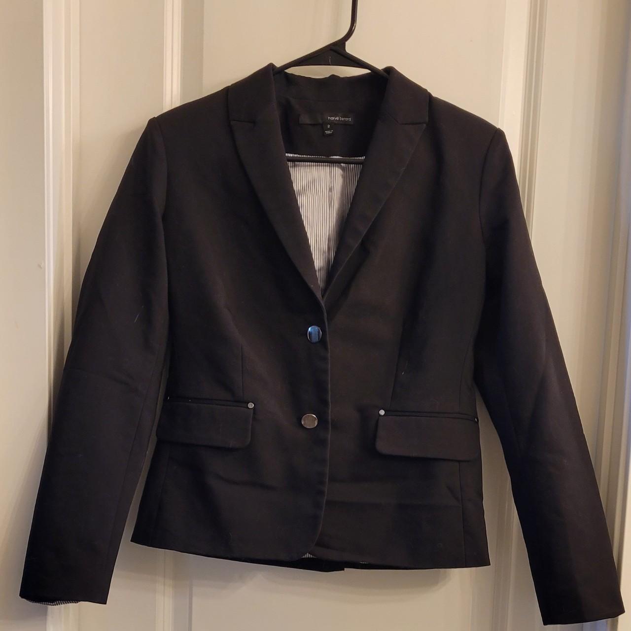 Classic black fitted blazer from H&M. This was part... - Depop
