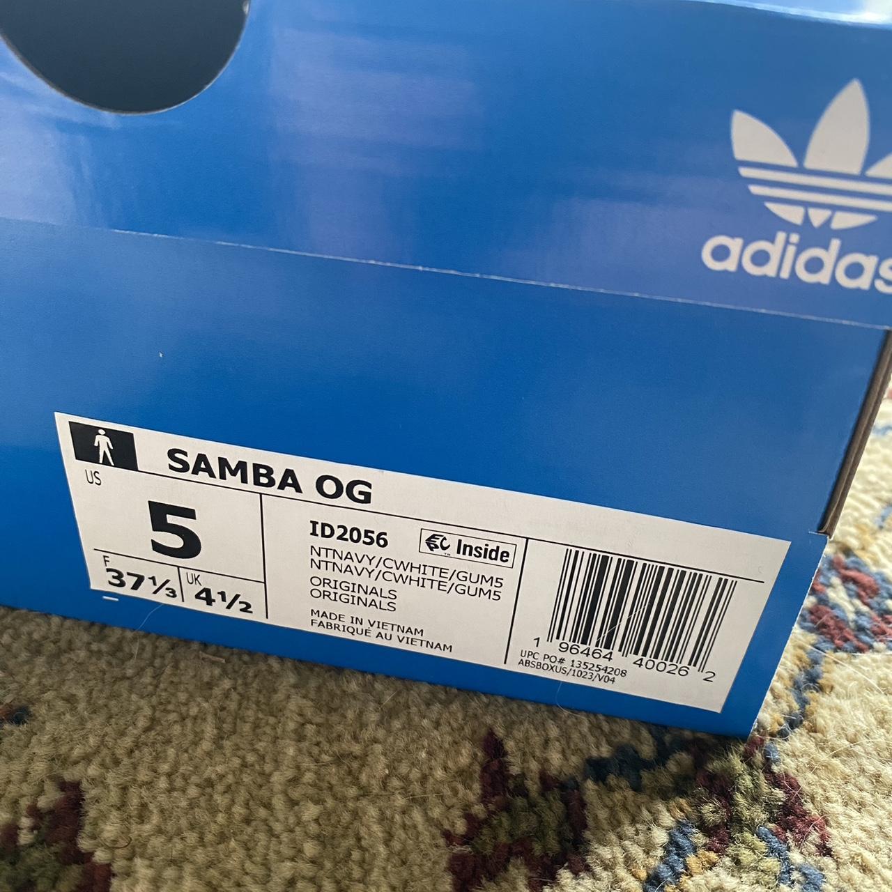 Adidas sambas!! Blue/cream color way Size 5 women’s... | Depop