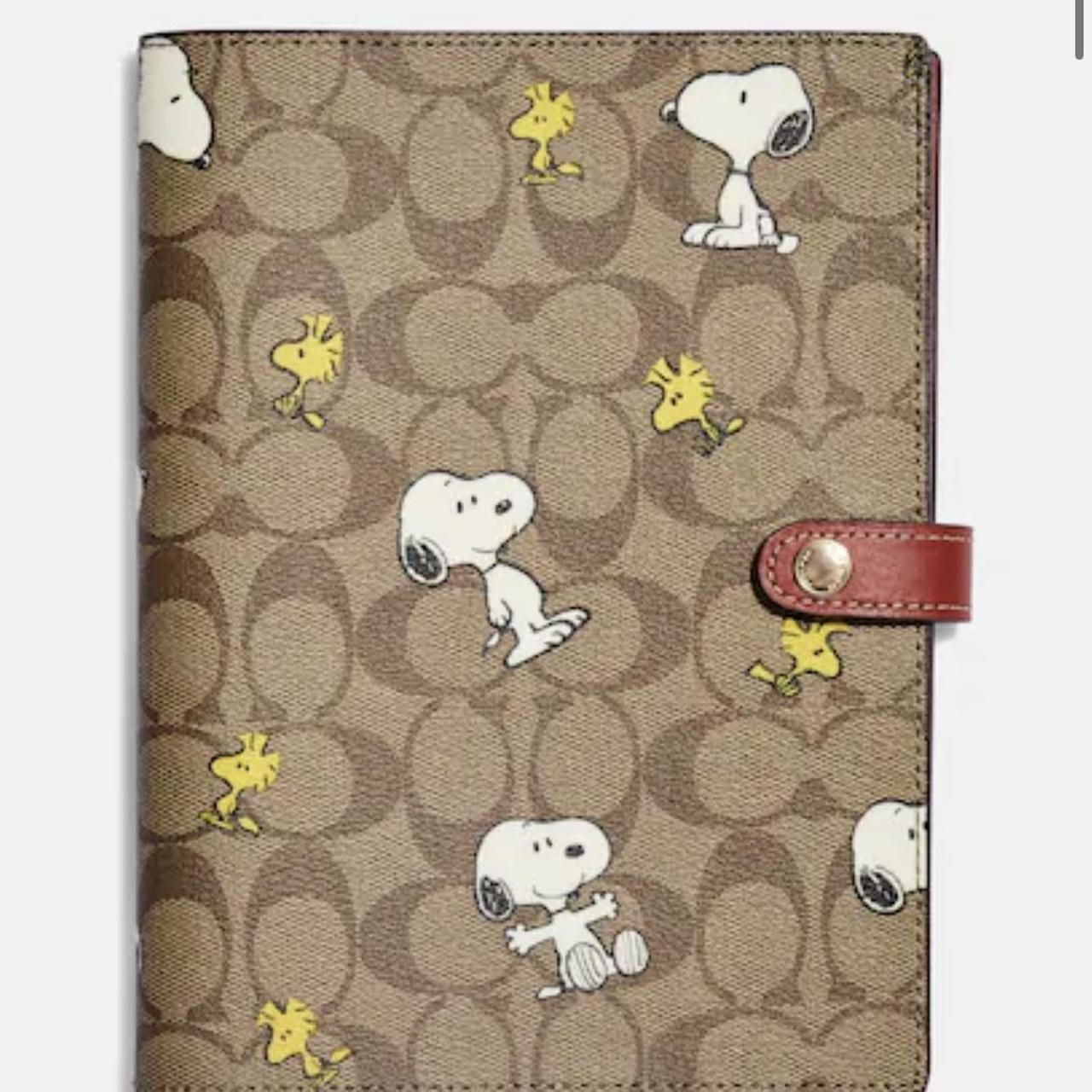 Coach X Peanuts Notebook In Signature Canvas With... - Depop