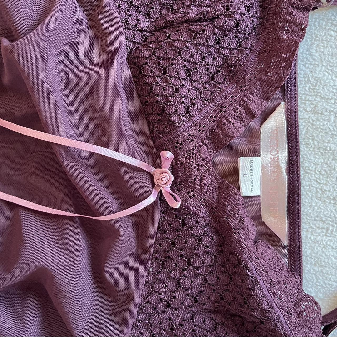 adorable purple coquette victoria’s secret slip... - Depop