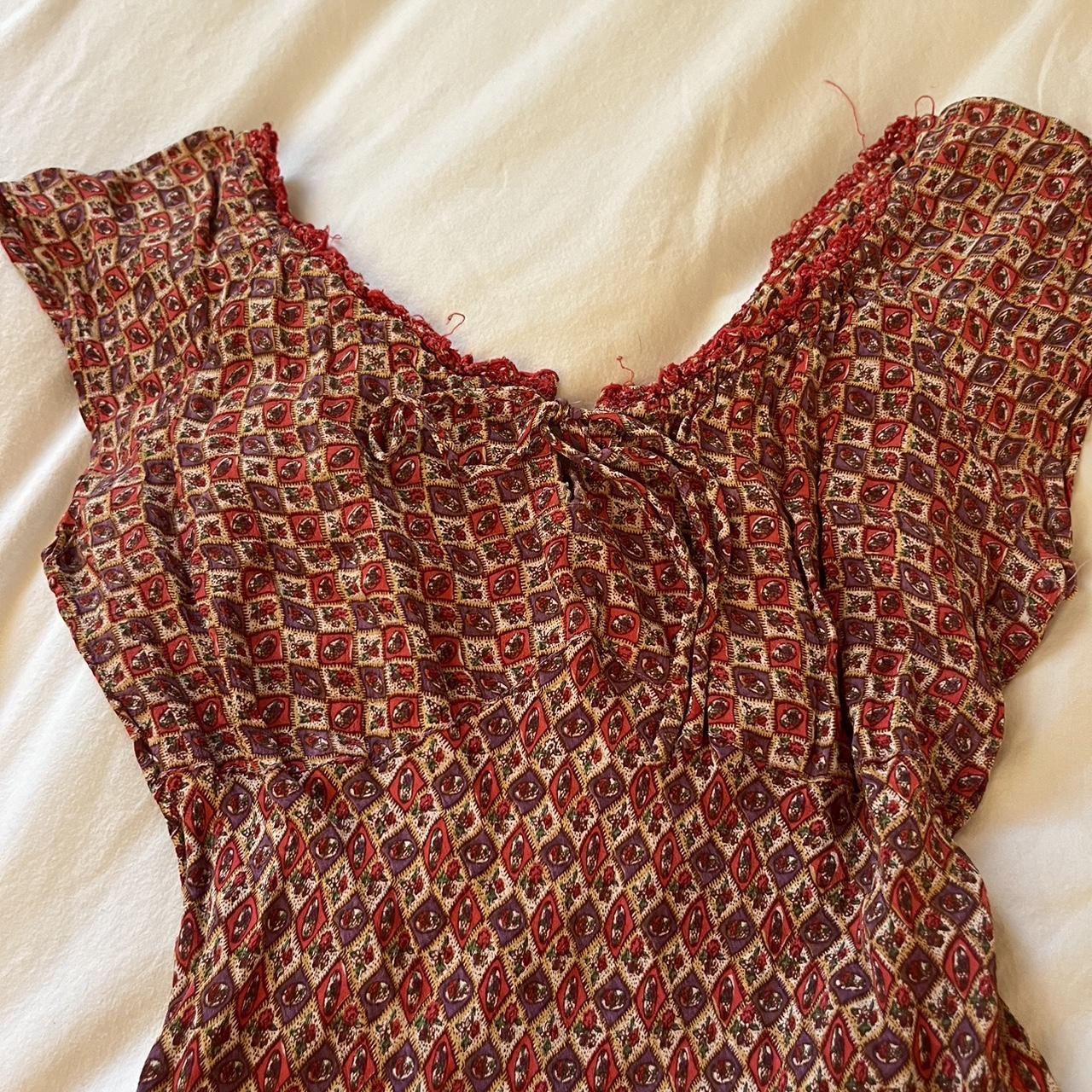 Boho babydoll floral maxi dress🍒 Reminds me of 90s... - Depop