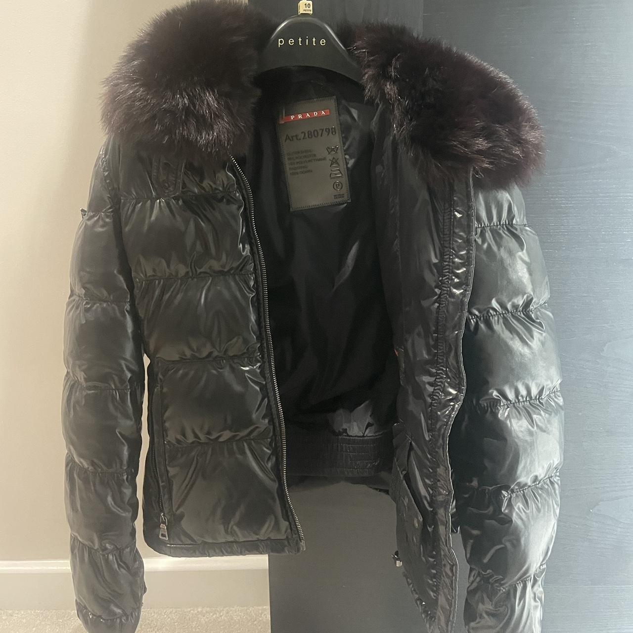 The most beautiful real fur prada ski jacket - Depop