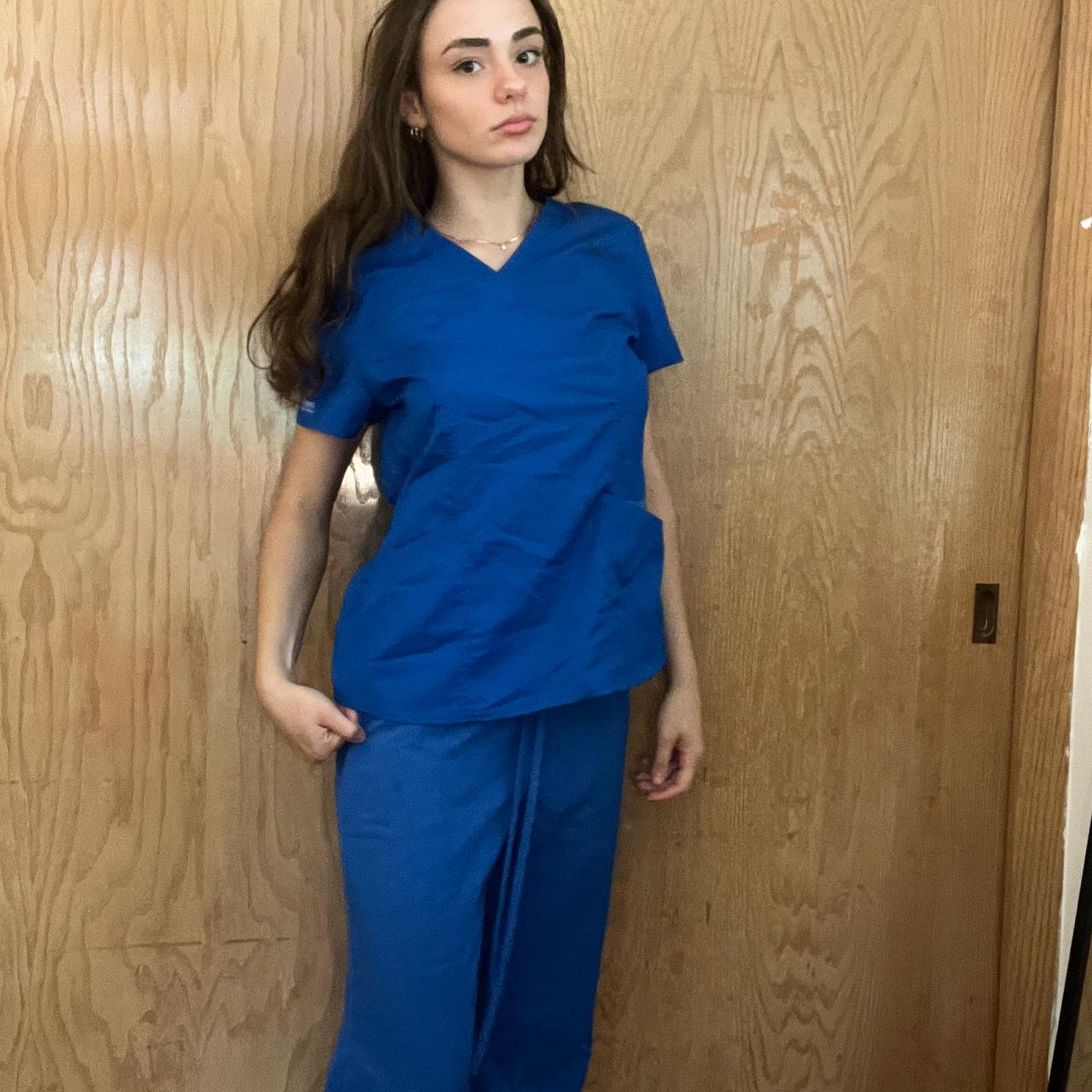 Blue scrubs set. Greys Anatomy costume. Size small... - Depop