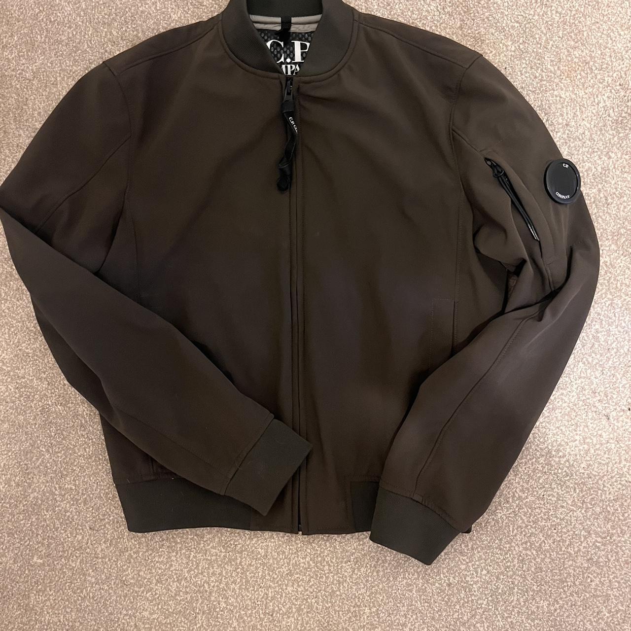 Boys CP Company Khaki Bomber Jacket Size 12 (would... - Depop