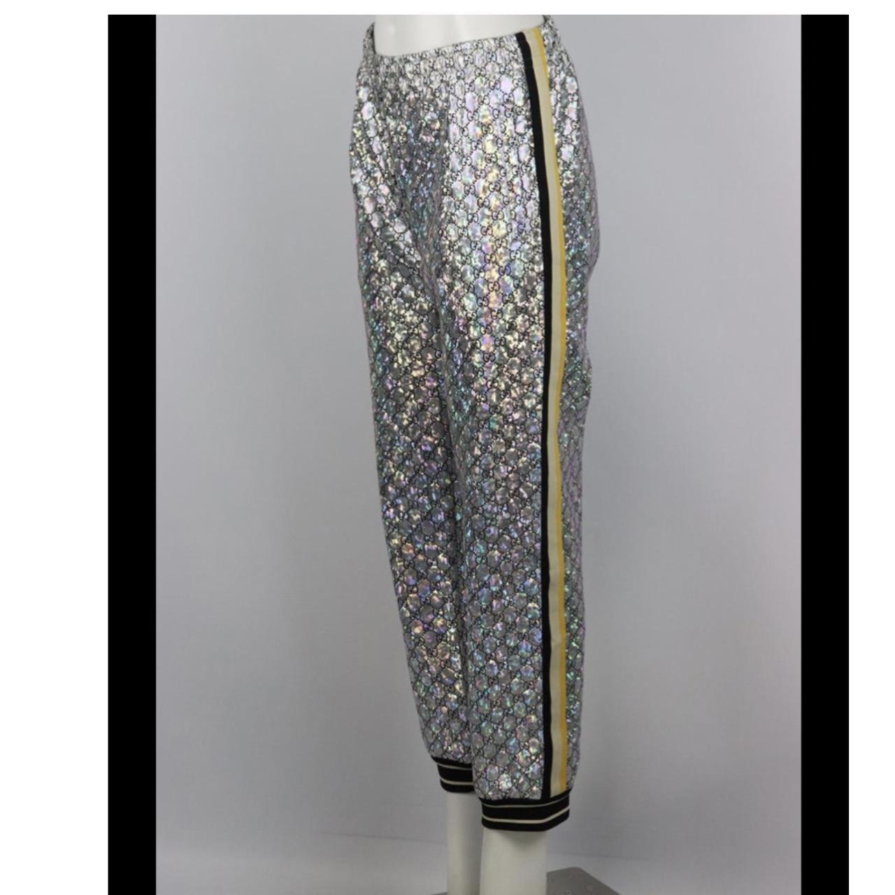 Gucci Metallic Joggers New With Tags - Depop