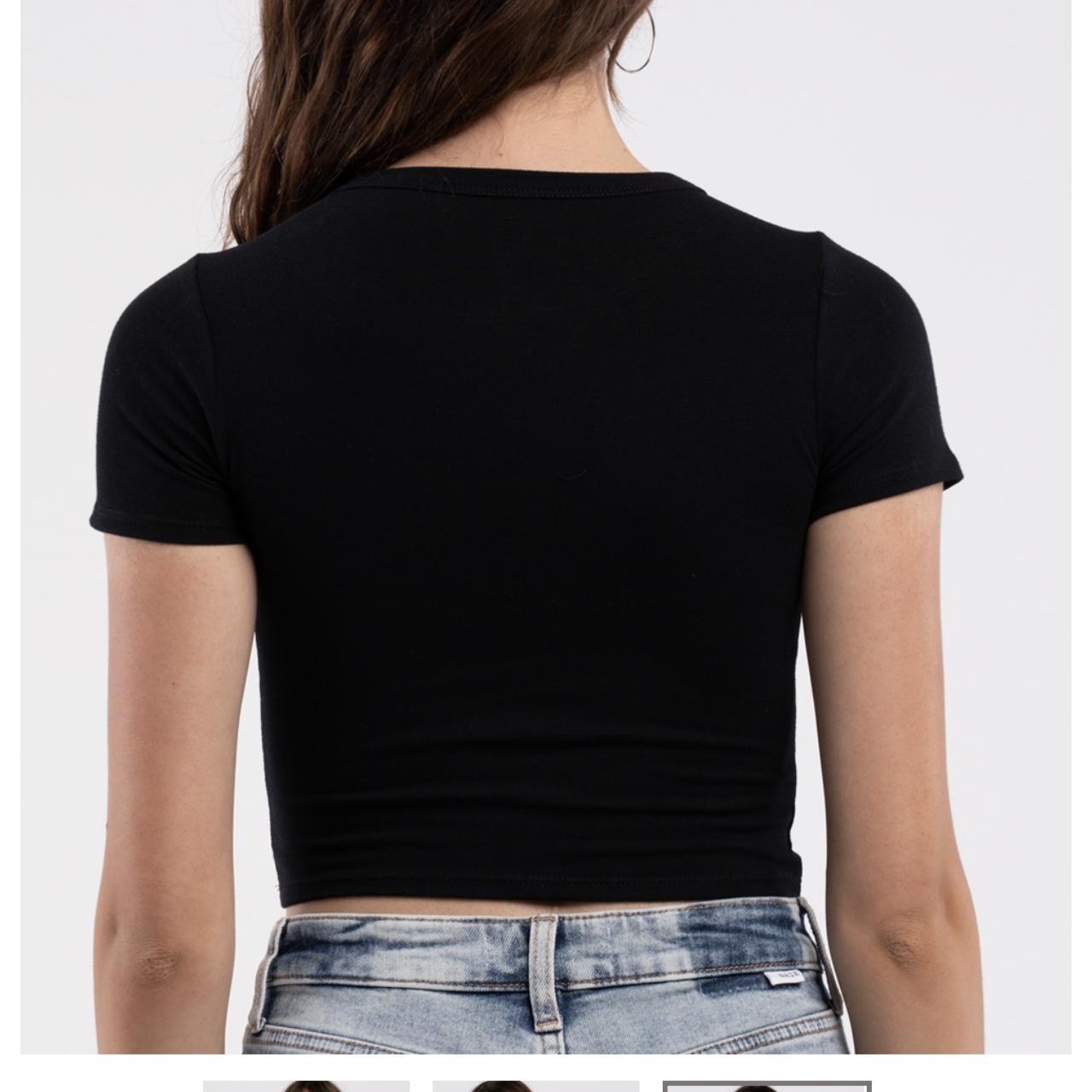 Playboy pink rhinestone baby tee NWOT Have multiple ! - Depop