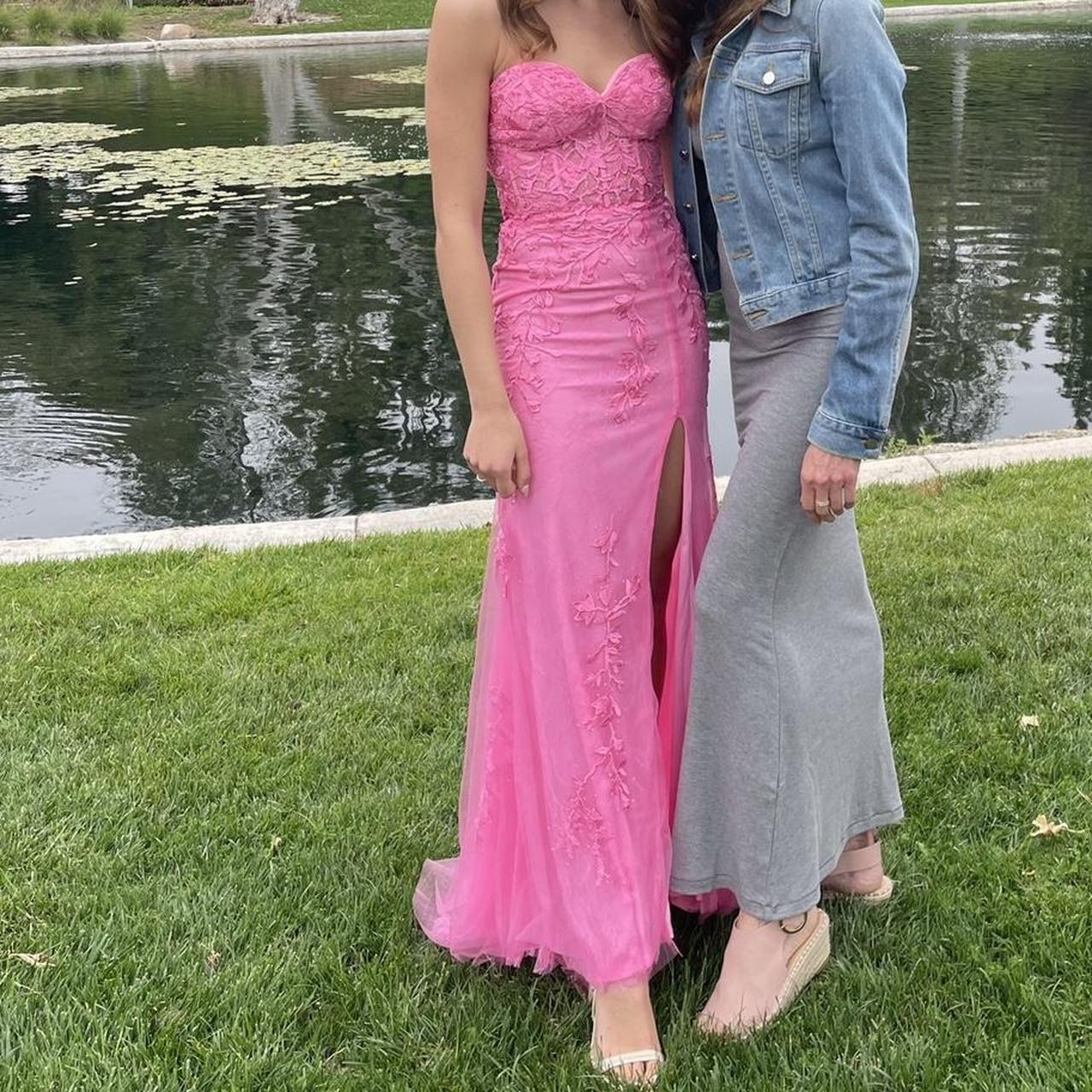 PROM dress for sale. Worn once (included pictures... - Depop