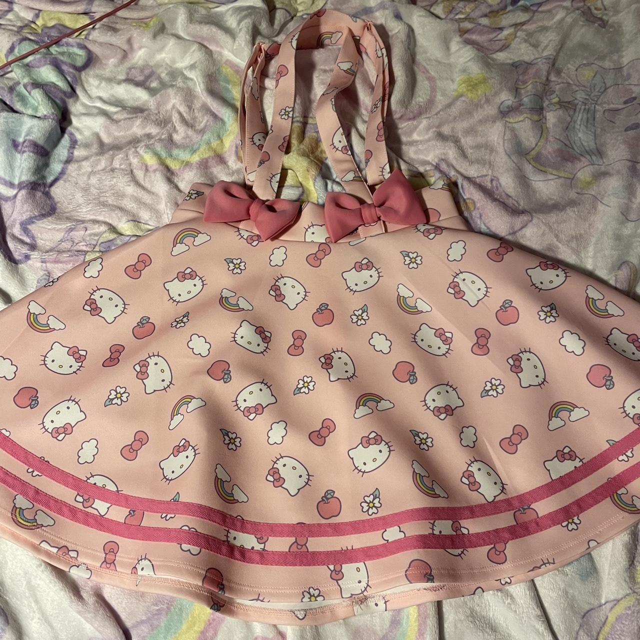 Hot topic Hello Kitty jumper skirt never... - Depop