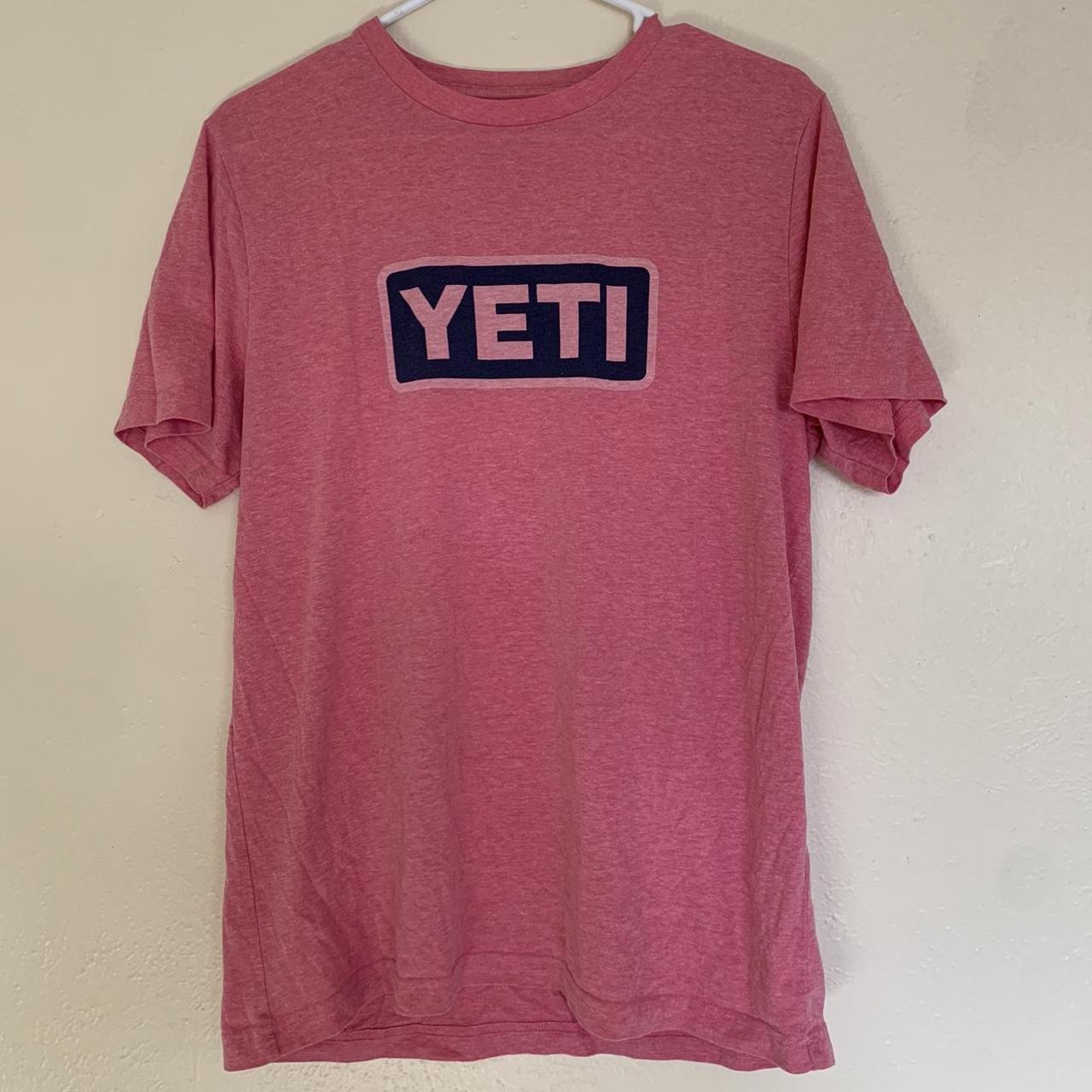 Yeti Women's Pink T-shirt | Depop