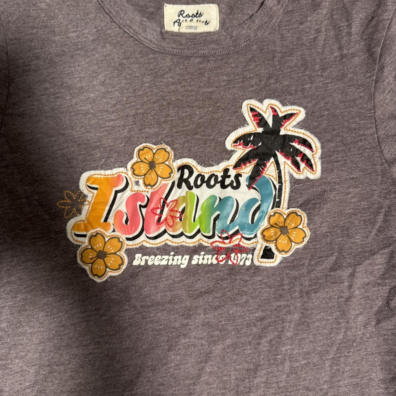 roots athletics graphic shirt with embroidered graphic - Depop