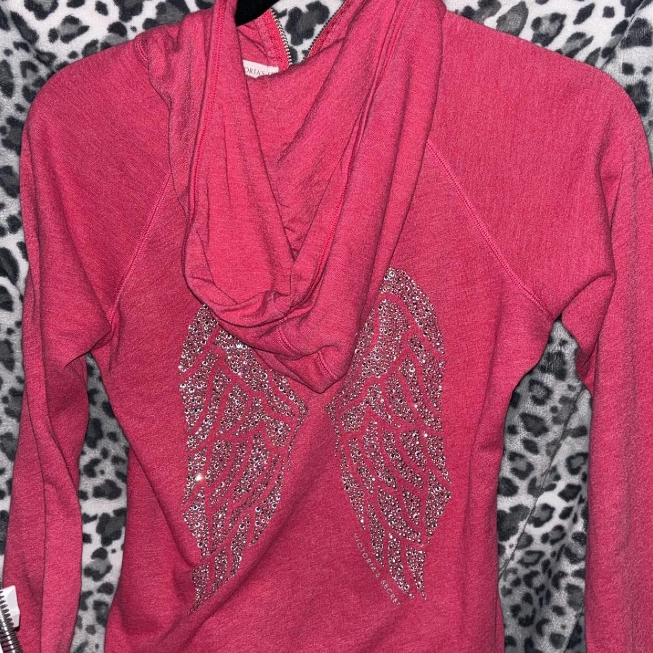 Victoria’s Secret pink angel sweater/ hoodie 🎀🩷 - Depop