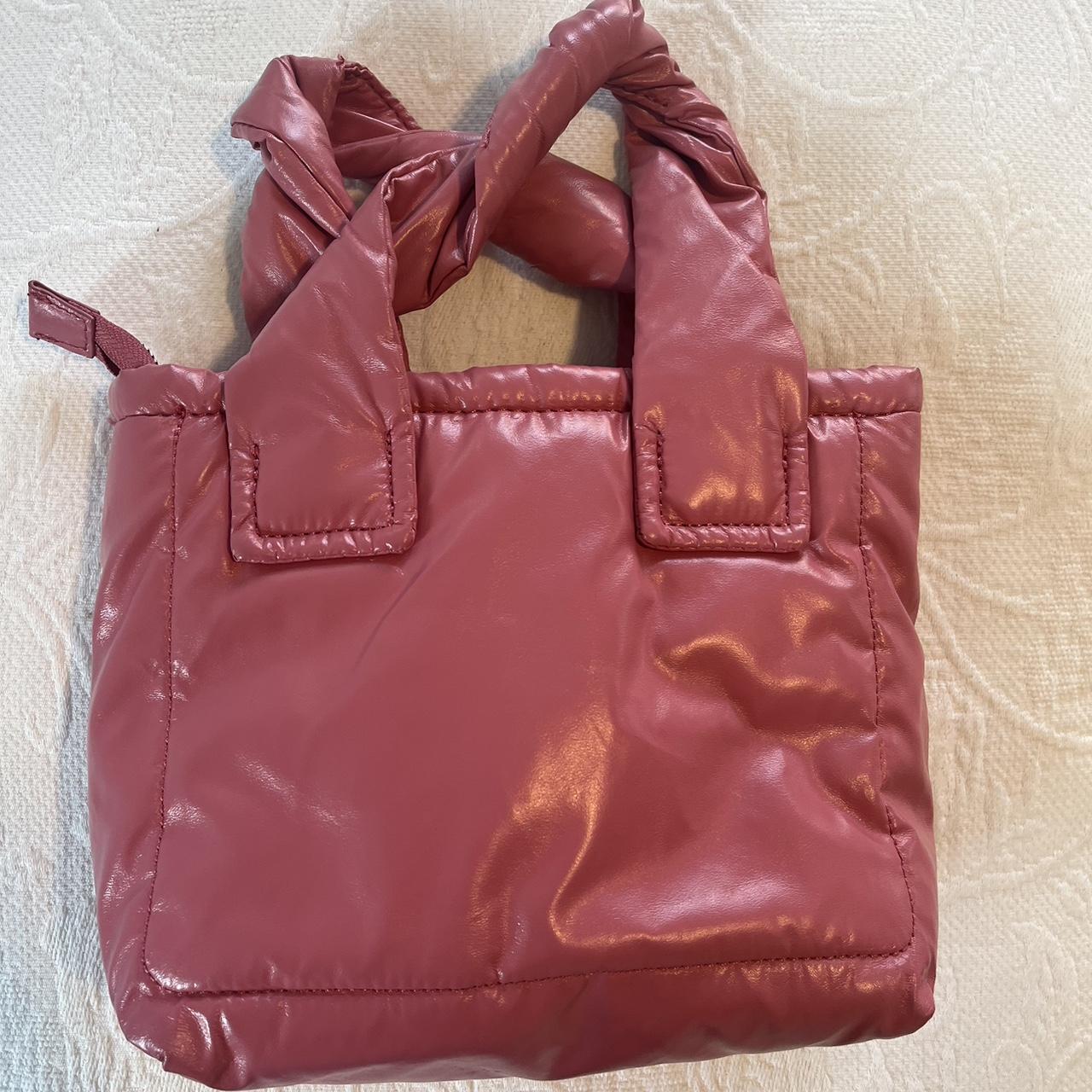 Small ZARA pink puffer purse - so cute and adds... - Depop