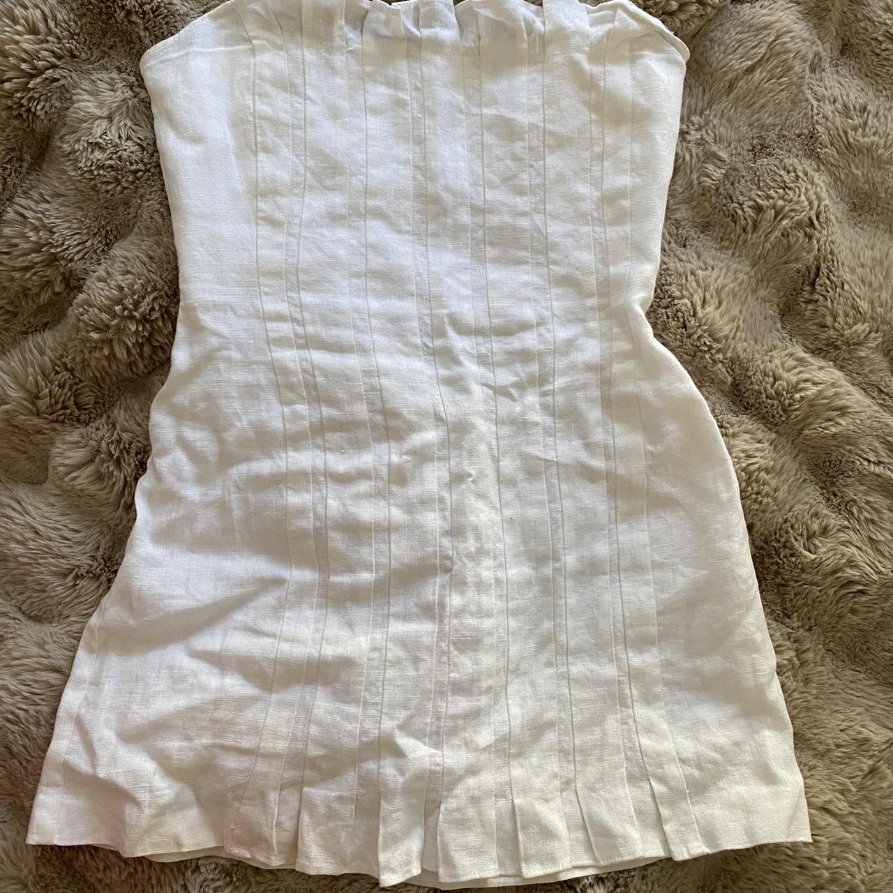 Repop Bec N Bridge By the poolside mini white dress... - Depop