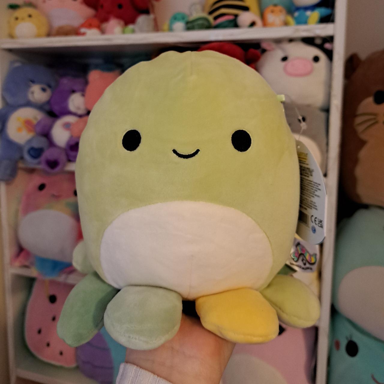 Jonny the green octopus 7'' Squishmallow BNWT PET... - Depop