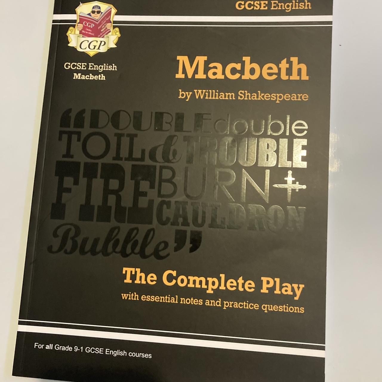 CGP GCSE English Macbeth notes / revision... - Depop