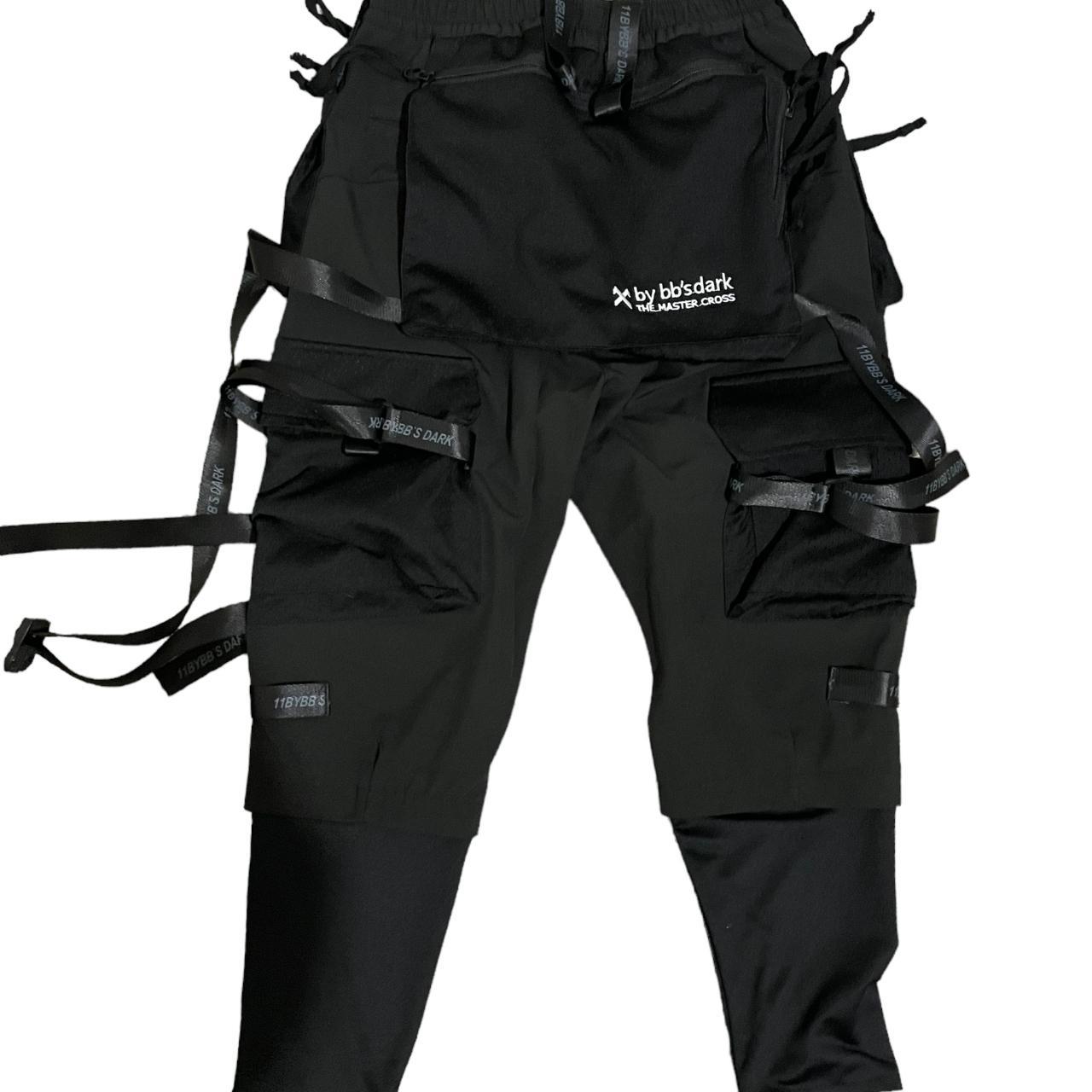 Nev Studio "Streamer Stitching" Cargo Techwear... - Depop