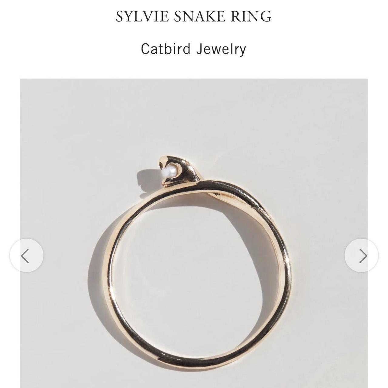 Catbird Sylvie snake ring in size 4 100% recycled... - Depop