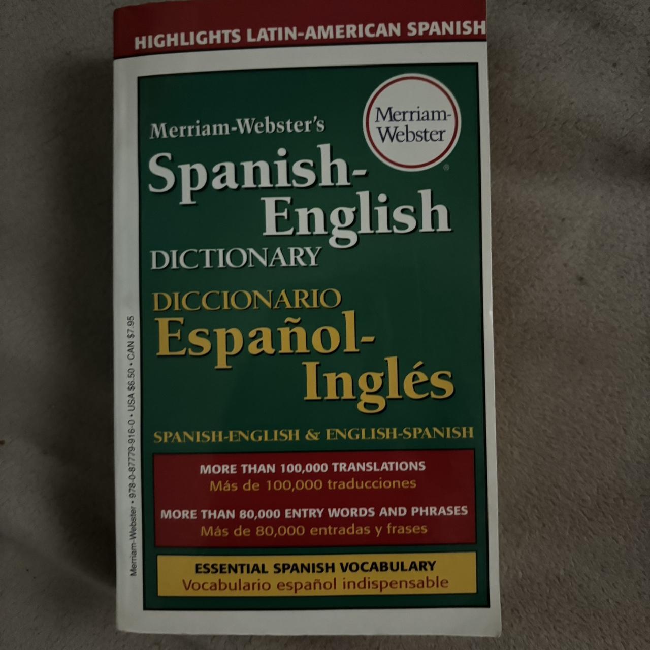 Spanish to English dictionary #dictionary #school... - Depop