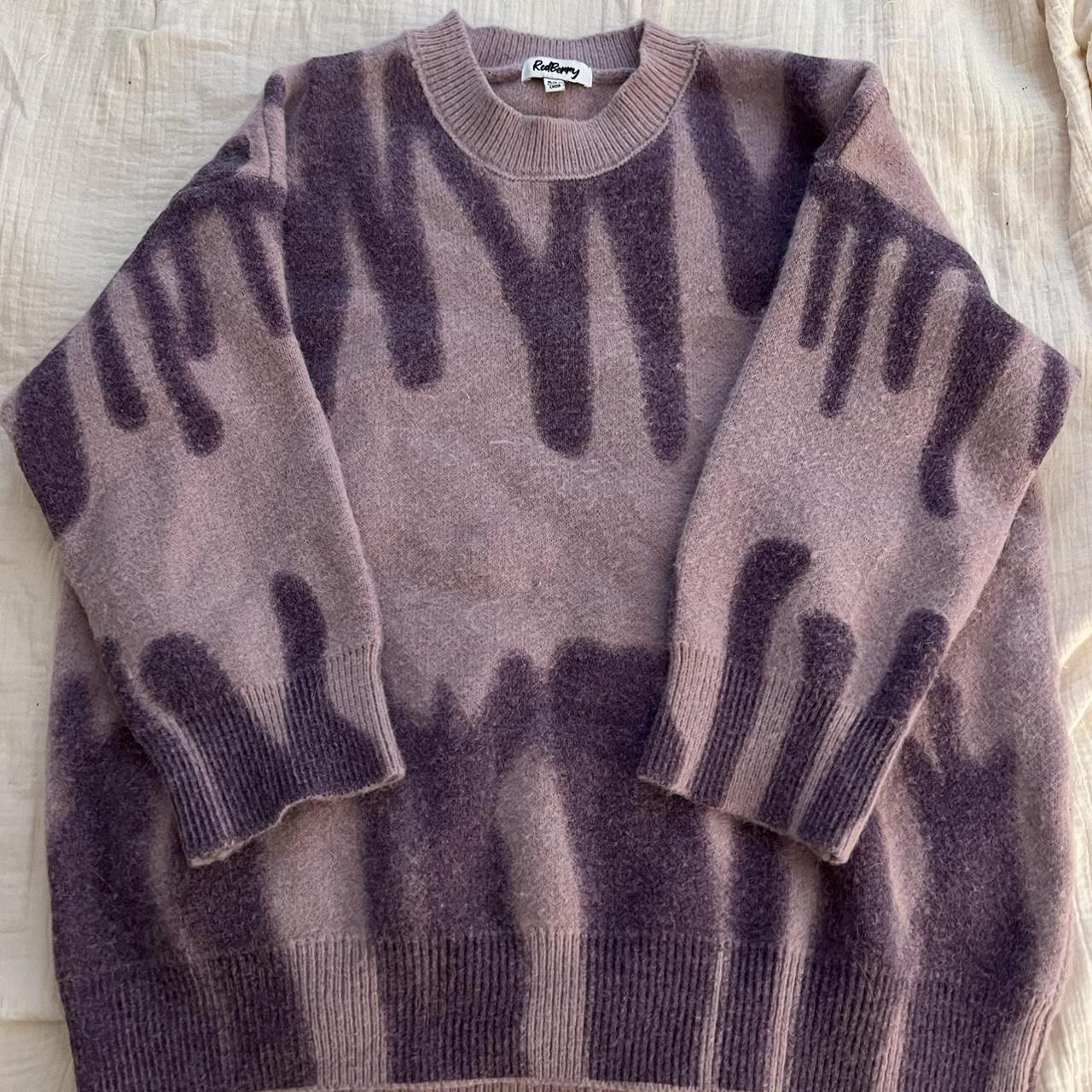 Funky purple oversized sweater 💜 Size s/m but fits... - Depop