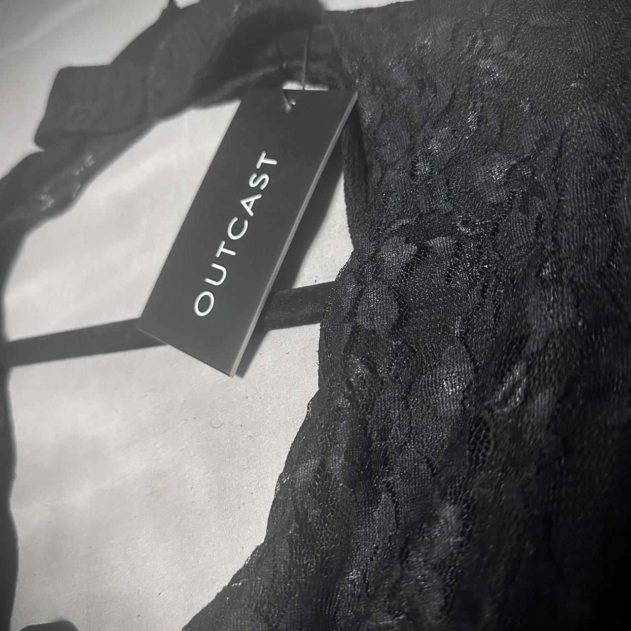 Sold Out Brand New Outcast Black lace dress with cut... | Depop