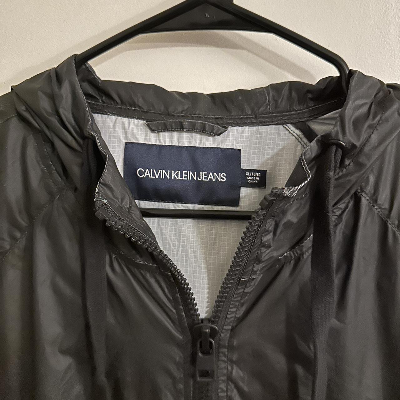 Men’s Calvin Klein rain jacket. Has a middle zipper... - Depop