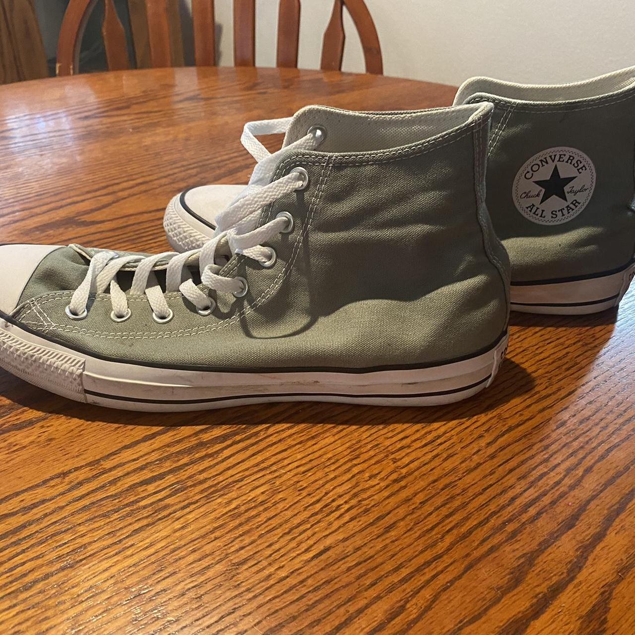 Converse green high tops. - Depop