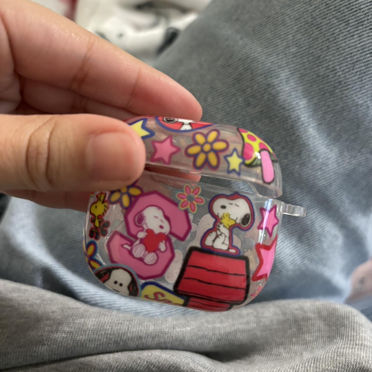 snoopy airpod 4 case! super cute & never used🌺🍸 open... | Depop