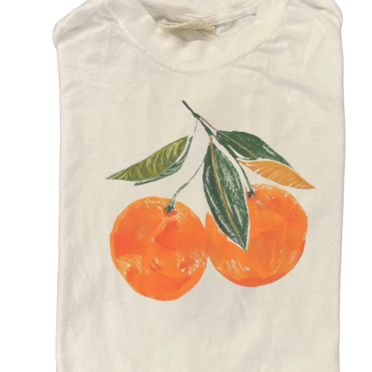Vintage Style Oranges Simplistic Graphic Tshirt... - Depop