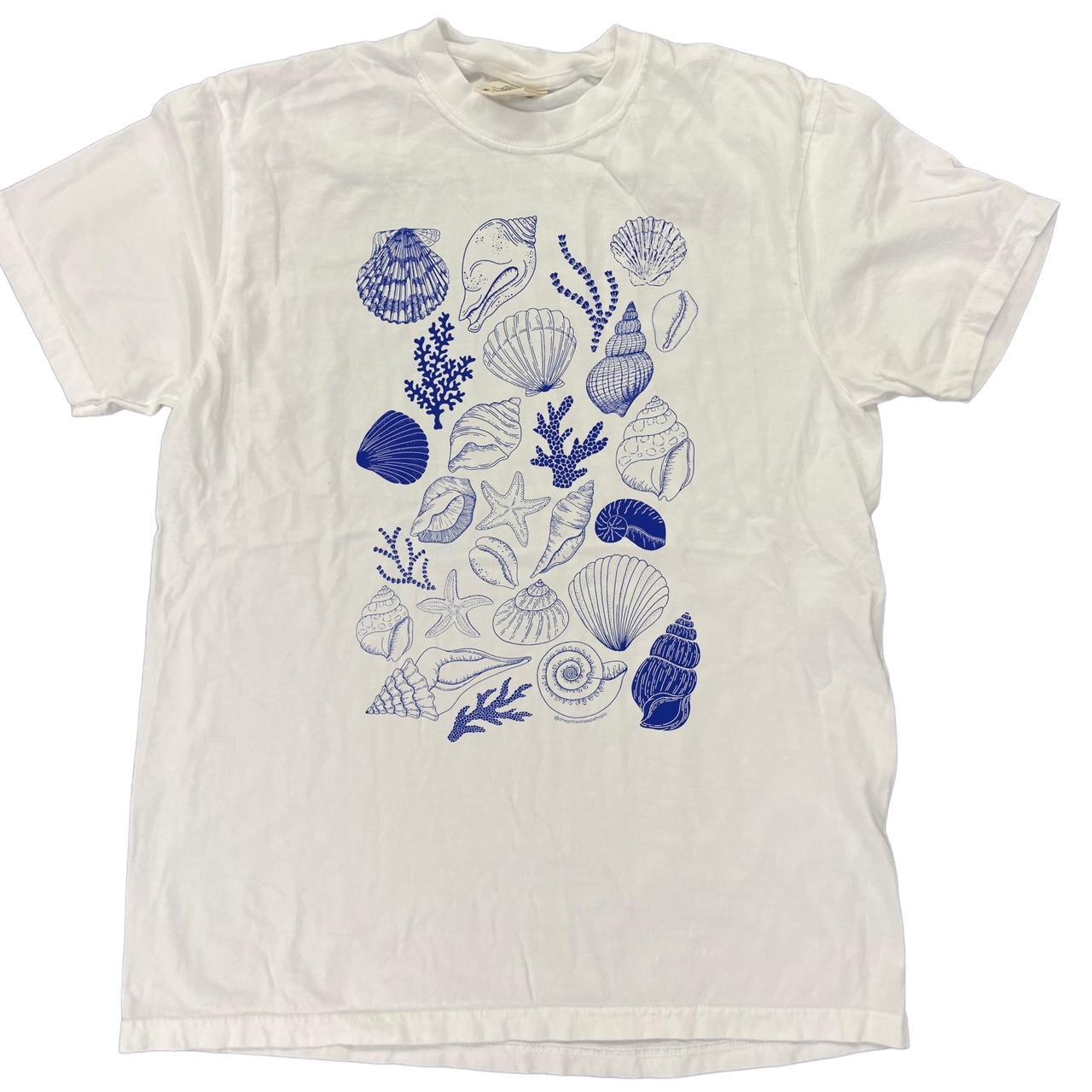 Vintage Style Ocean Sea Shells Cottage core... - Depop