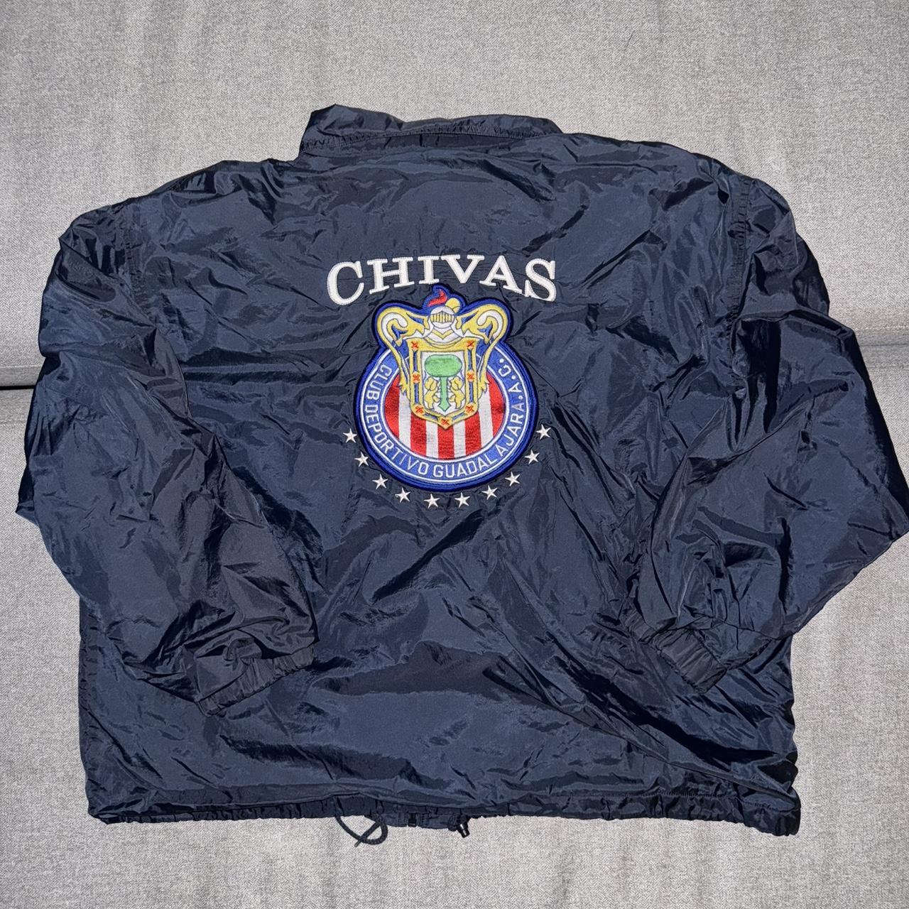 Vintage Navy Chivas jacket #Chivas #Jacket - Depop