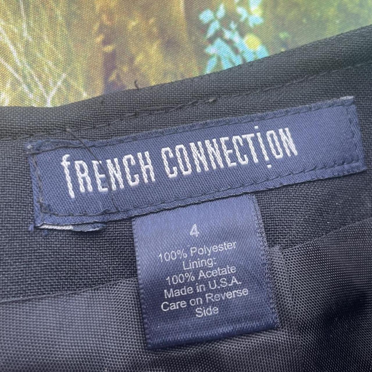 Vintage black mini skirt by French Connection, size... - Depop