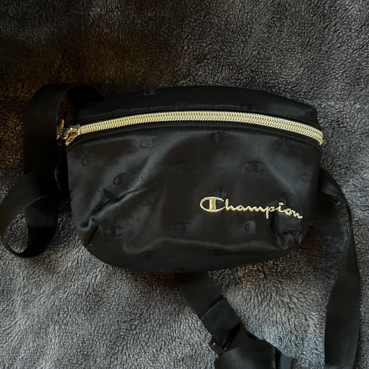 Champion Fanny pack gold and black No flaws Only... - Depop