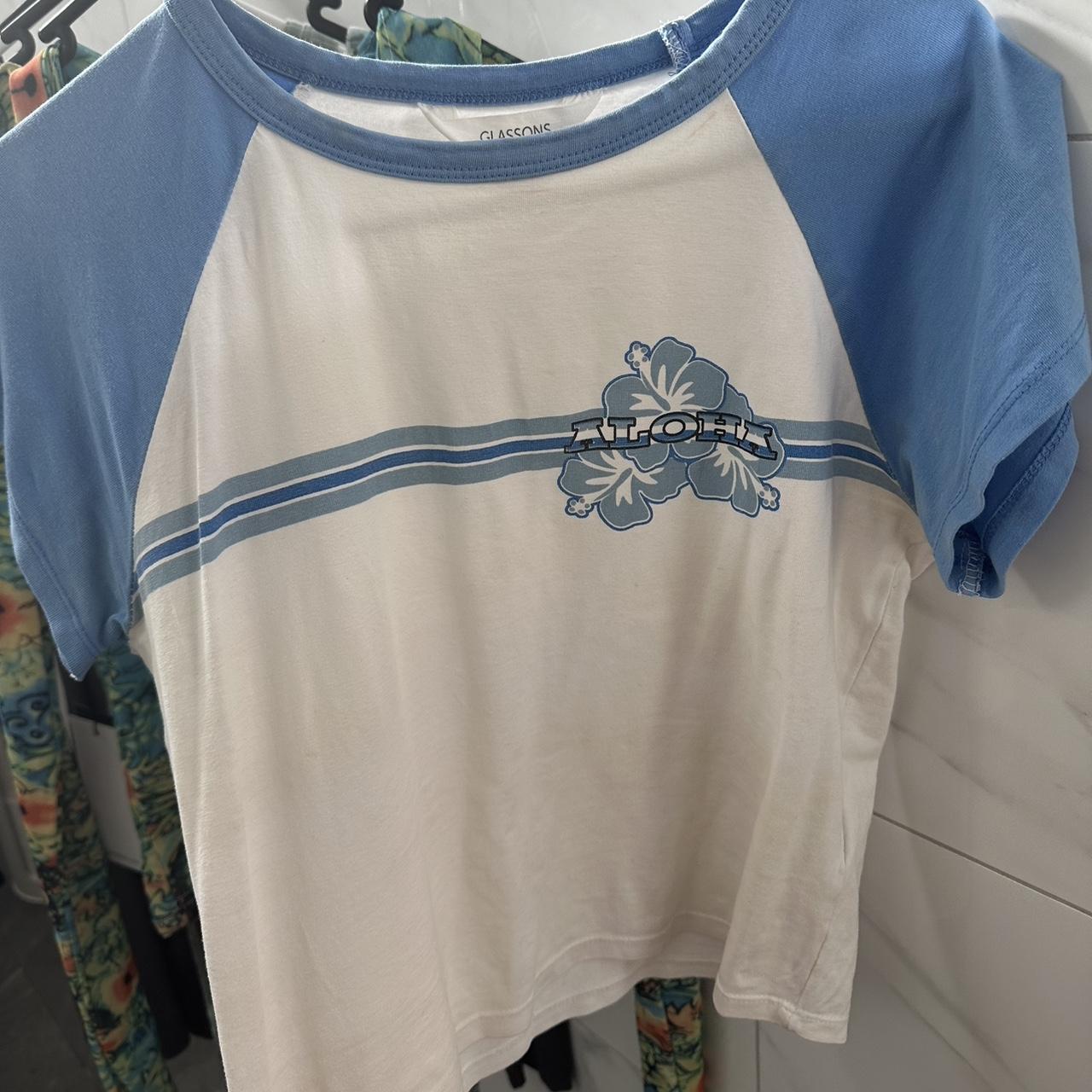 Glassons Aloha shirt 💙 size small - best suited for... - Depop