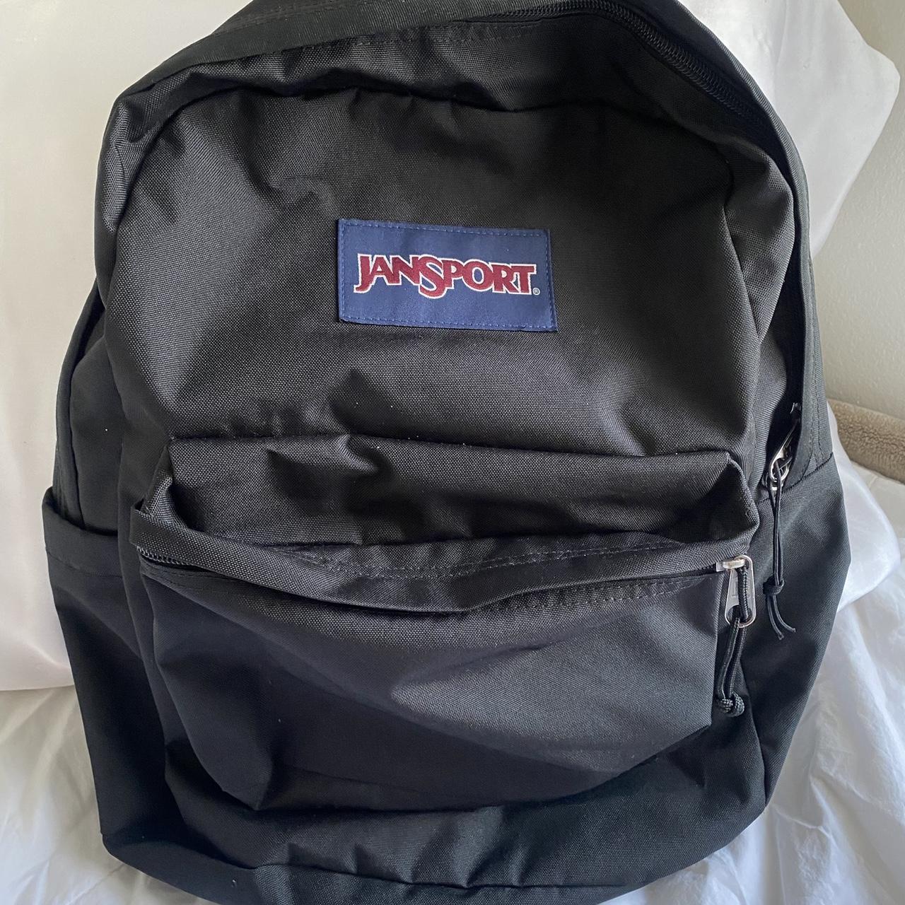 Black Jansport backpack in perfect condition only... | Depop