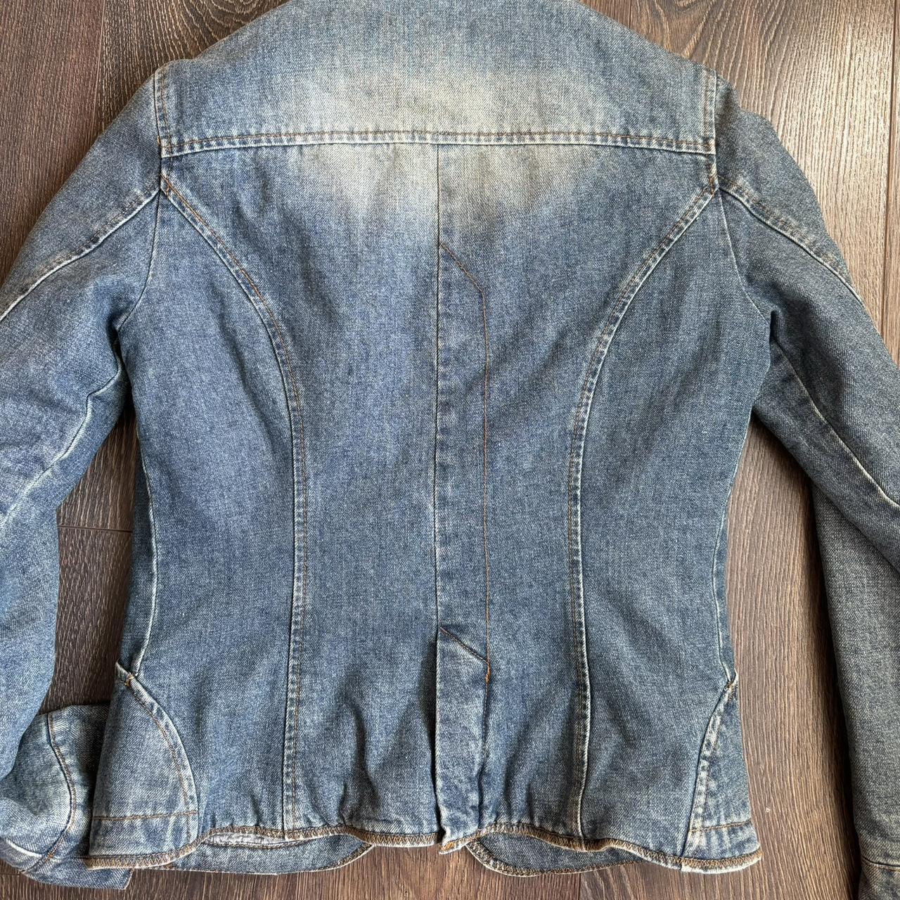 Vintage Ichi fleeced lining denim jacket Size xs-s... - Depop