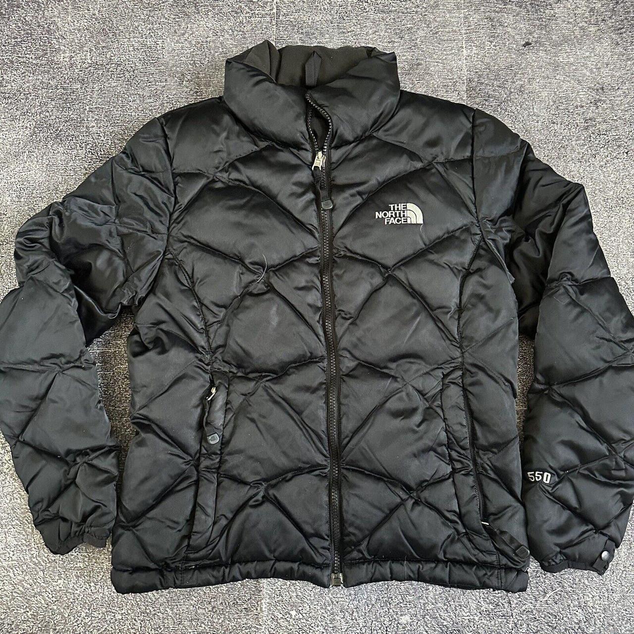 Women's The North Face TNF 550 Down Black Quilted... - Depop