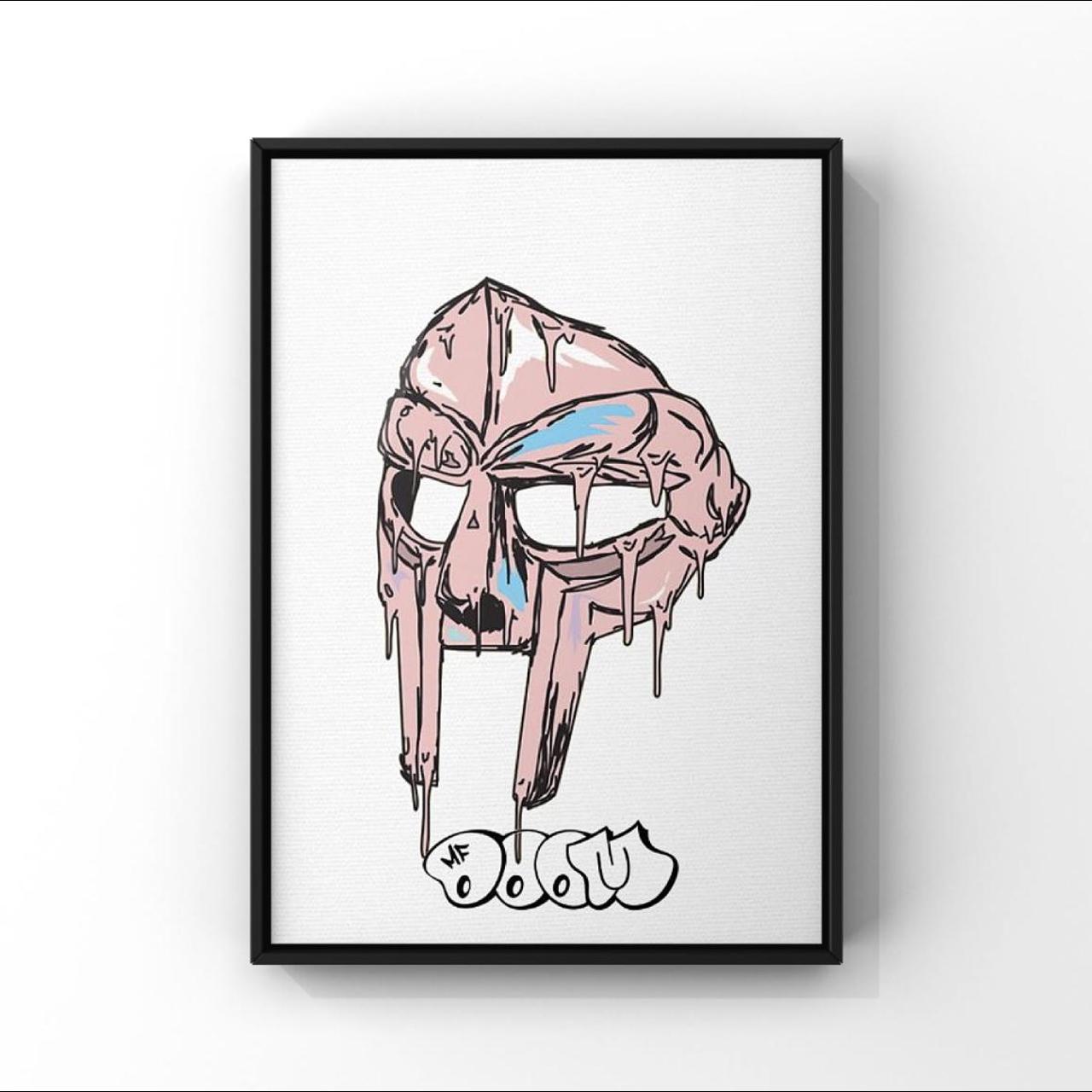 mf doom poster £glossy print £11 for a4/a3... - Depop