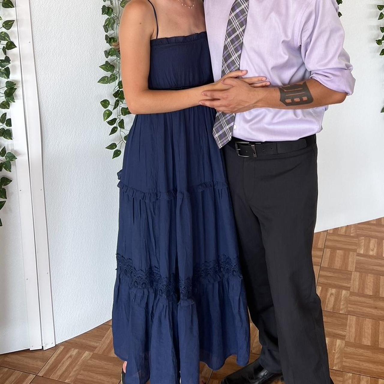 Navy blue Altrd state dress. Very twirly! Thin... - Depop