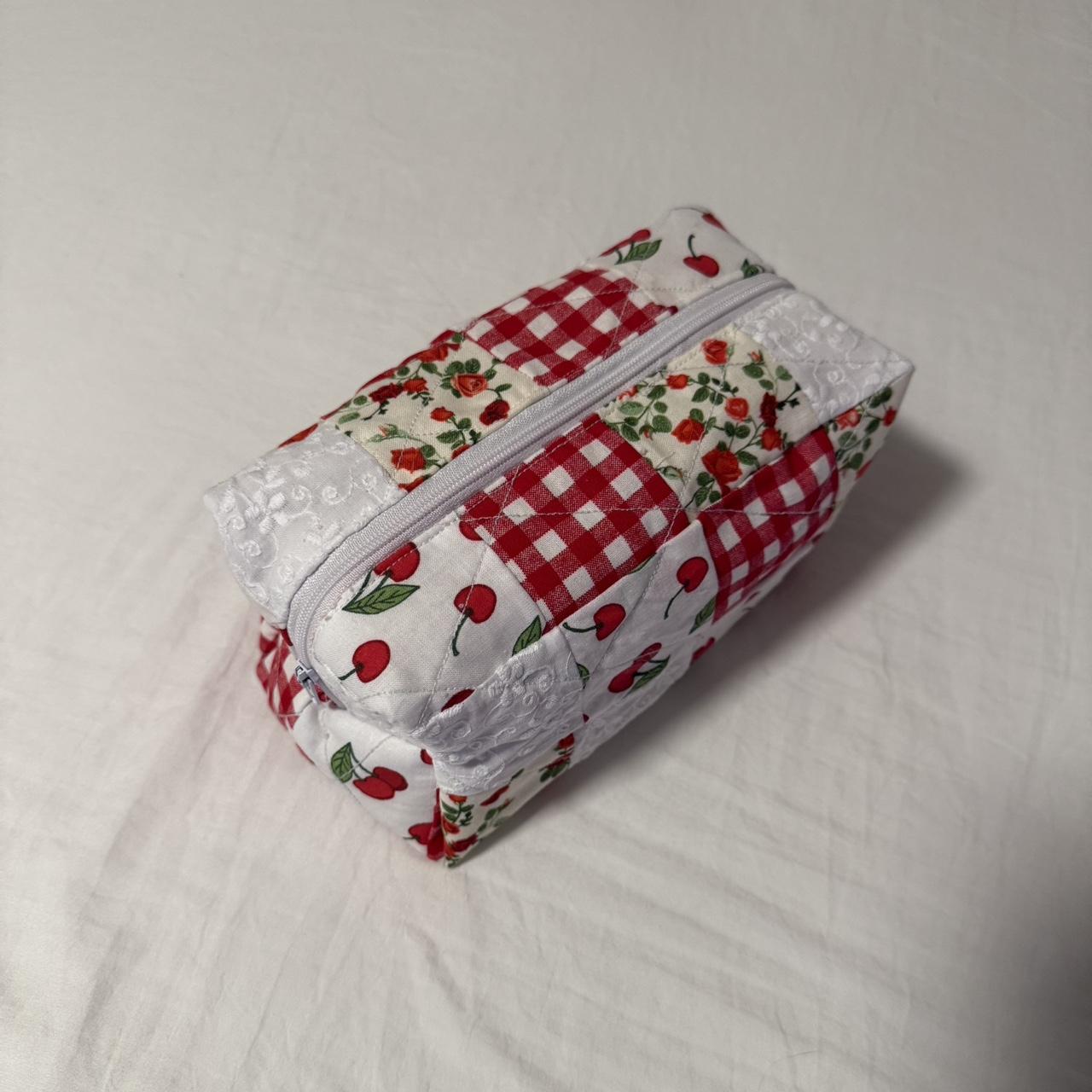 patchwork handmade makeup pouch #handmade #makeup | Depop