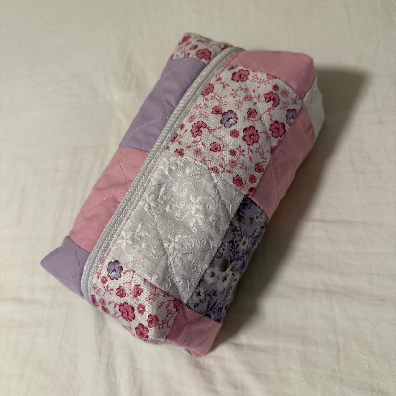 patchwork handmade makeup pouch #makeup #handmade | Depop