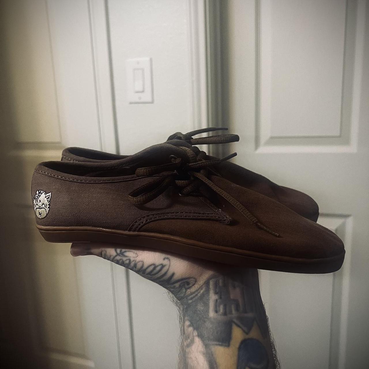 Old school drop dead kitty brains shoes size UK 6 or... - Depop