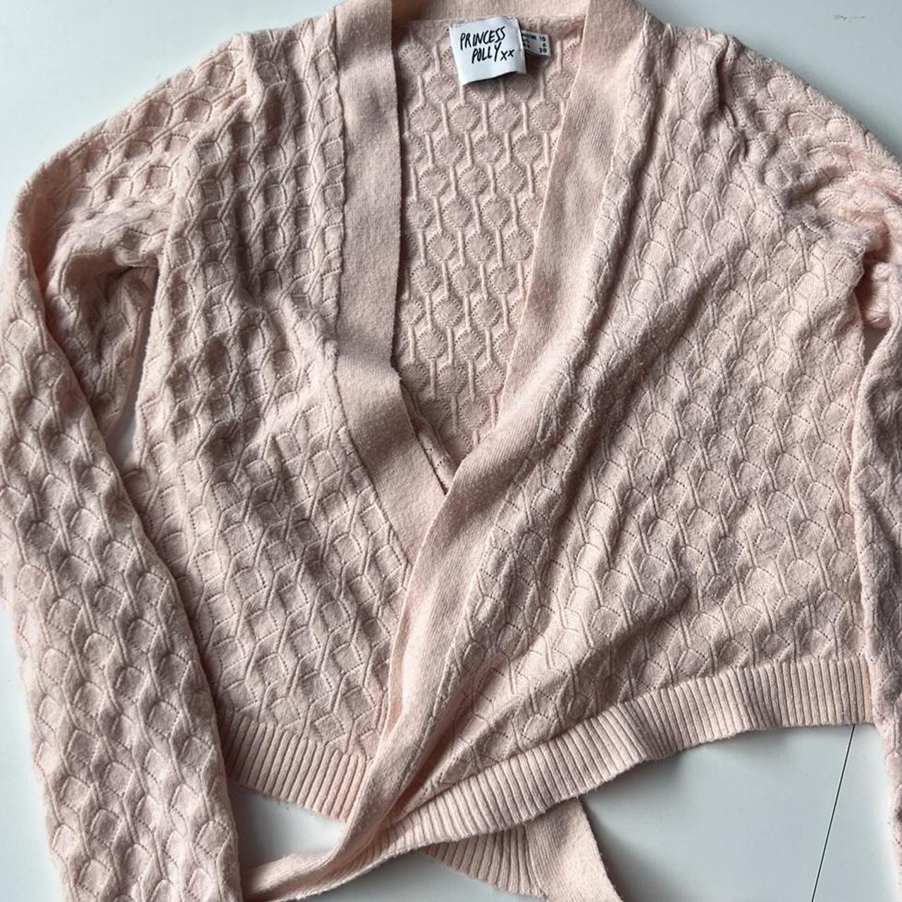 Princess polly Pink ballet wrap cardigan Ballet core... - Depop