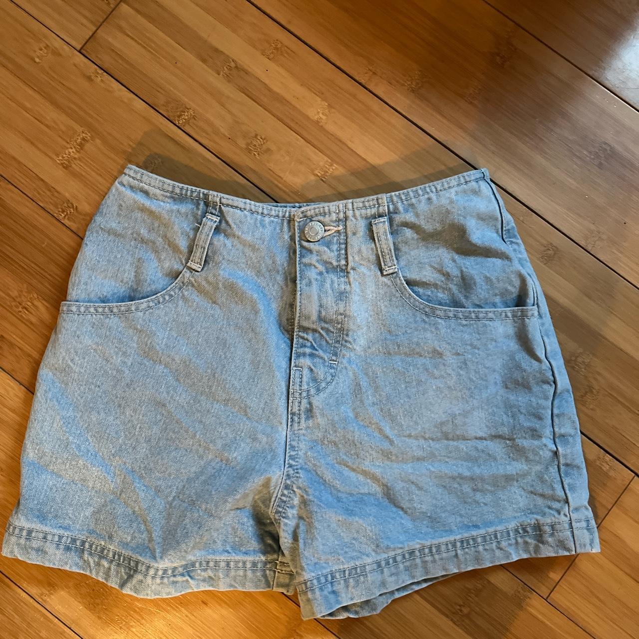 Super cute high rise shorts. Such a nice light... - Depop